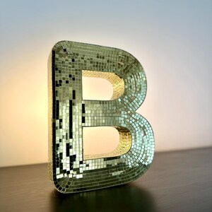Disco Ball Letters, Disco Party Decor, Couple Name Initial Letters ...