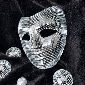 Disco Ball Mask, Party Décor, Mask Party, Disco Ball Decor, Masquerade ...
