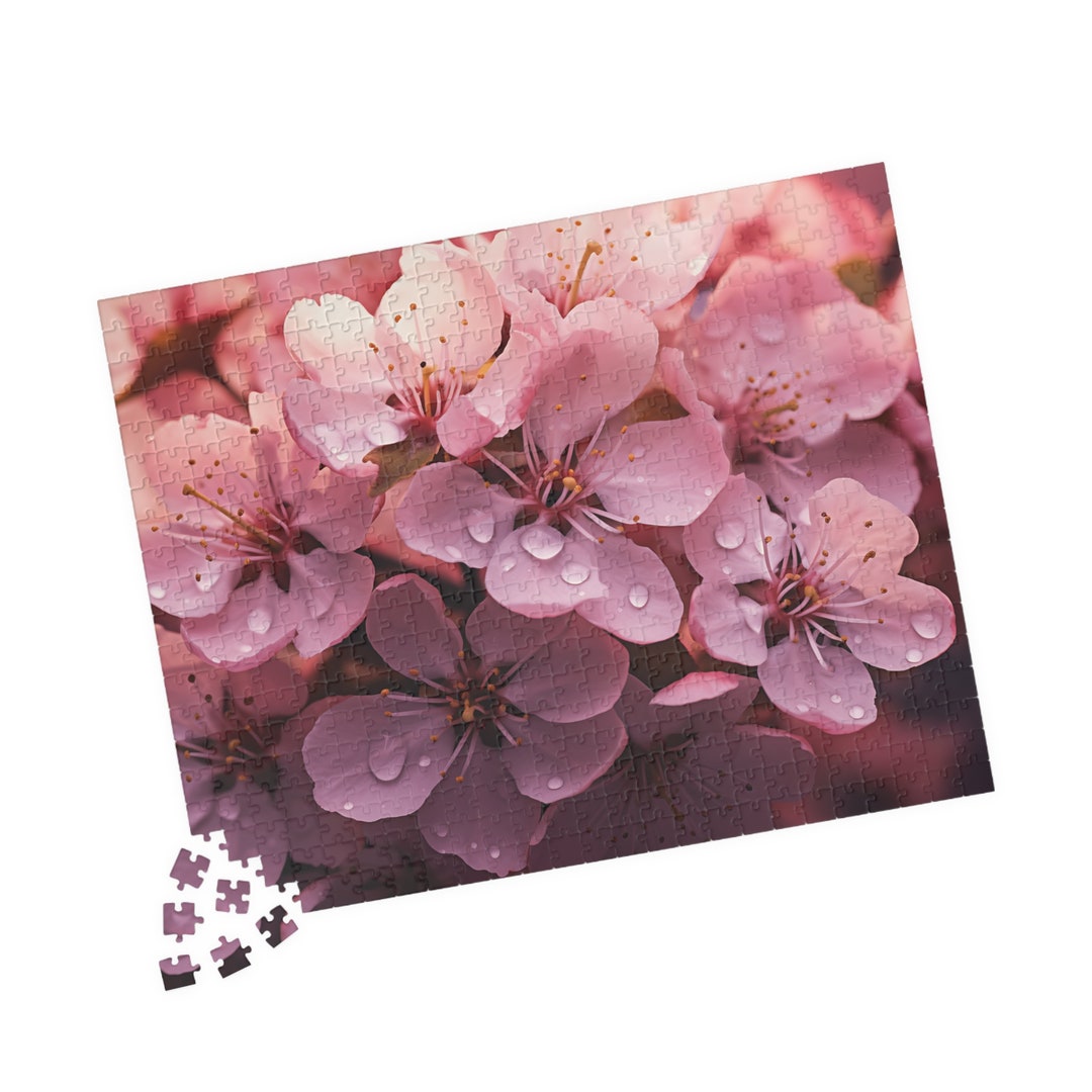 Cherry Blossom Serenity Jigsaw Puzzle 500 Piece 1000 Piece - Etsy