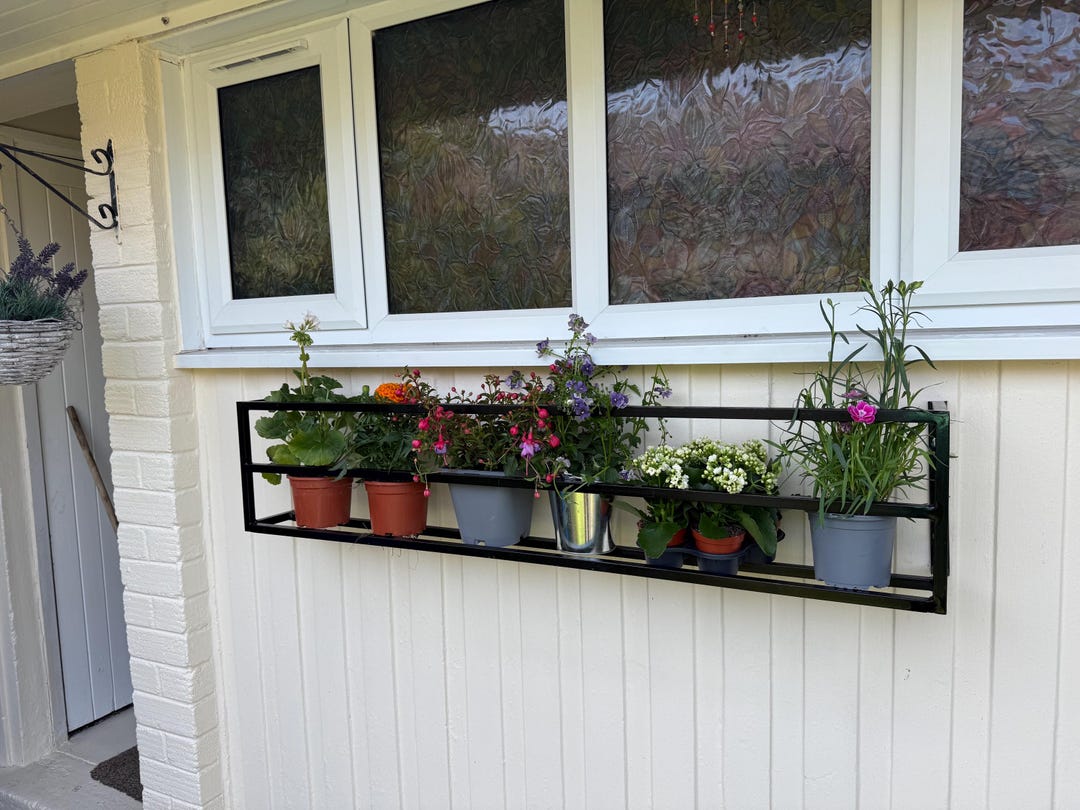 Window Trough, Wall Mounted Planter, Garden Trough, Metal Window Box ...