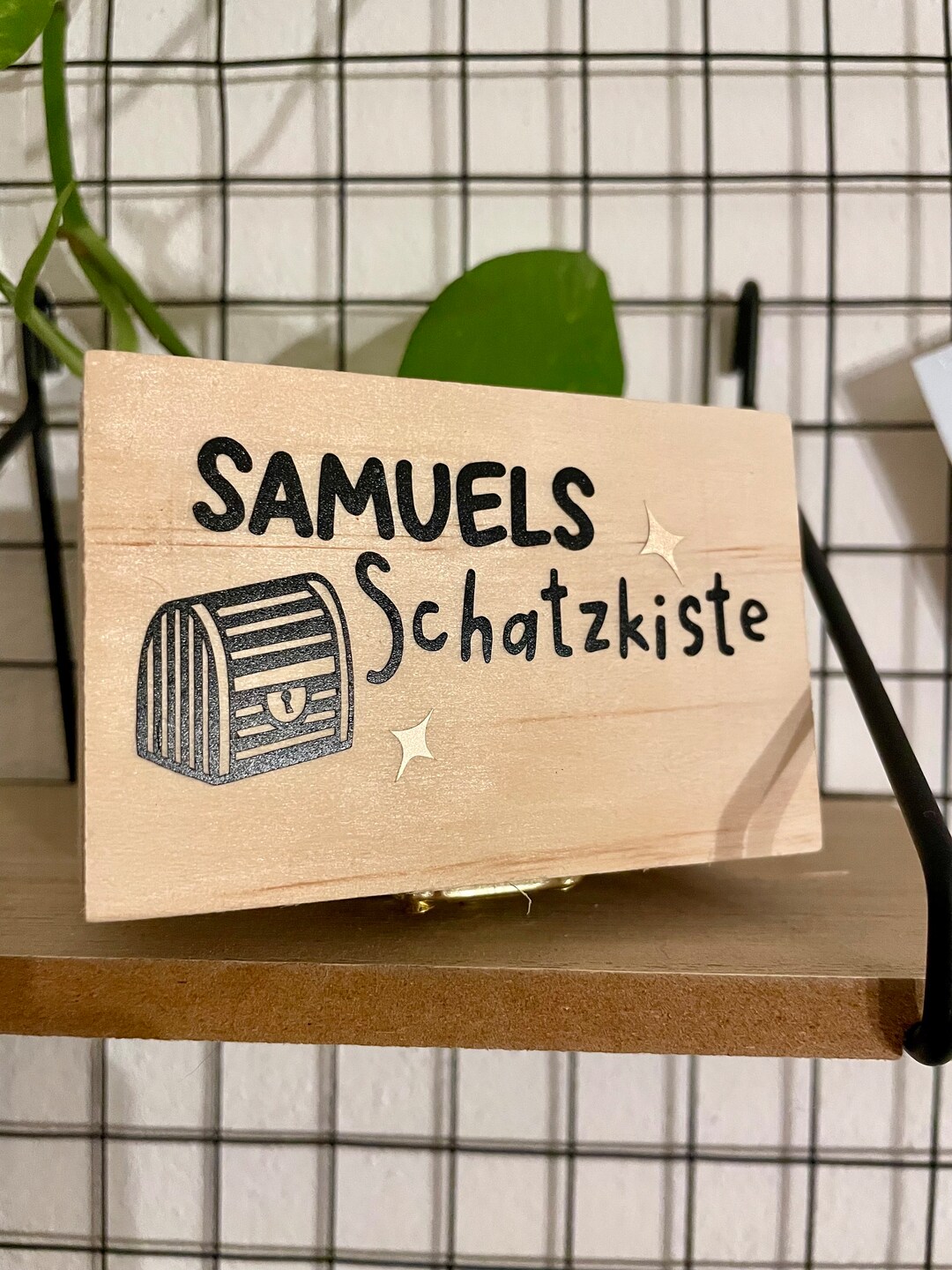 Treasure Chest With Name, Small Wooden Box, Personalized, Children's ...