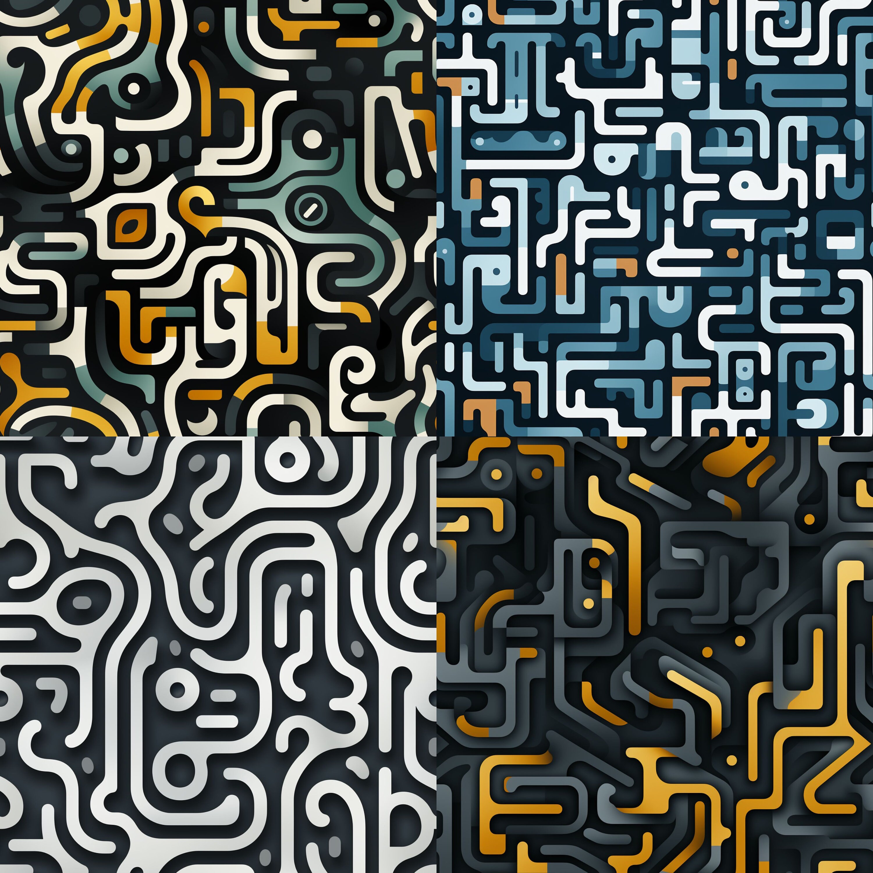 Infinite Enigma: Seamless Maze Patterns for Captivating Digital Art ...