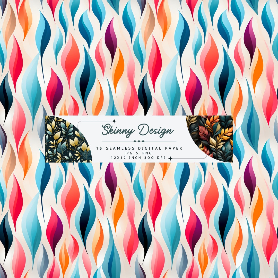 Sleek and Chic: Seamless Skinny Patterns for Modern Digital Art ...