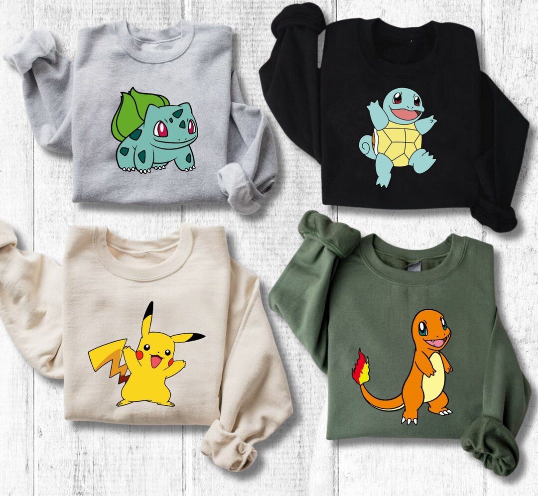 Pikachu Sweatshirts,pokemon Birthday Party Sweatshirts for Toddlers ...
