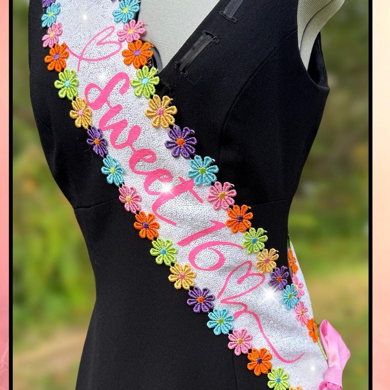 Flower Sash - Etsy