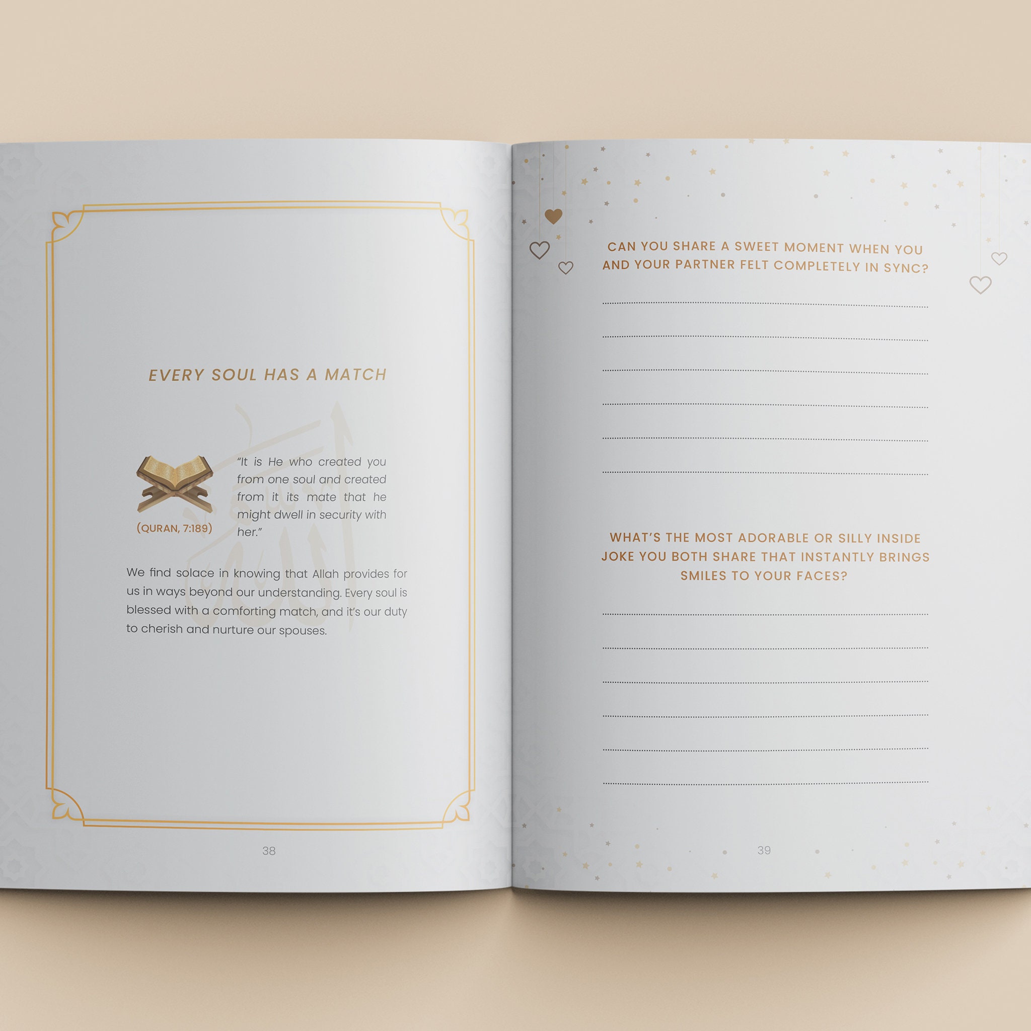 Muslim Couples Journal | Inspired by Quran & Hadith | Hearts of Jannah ...