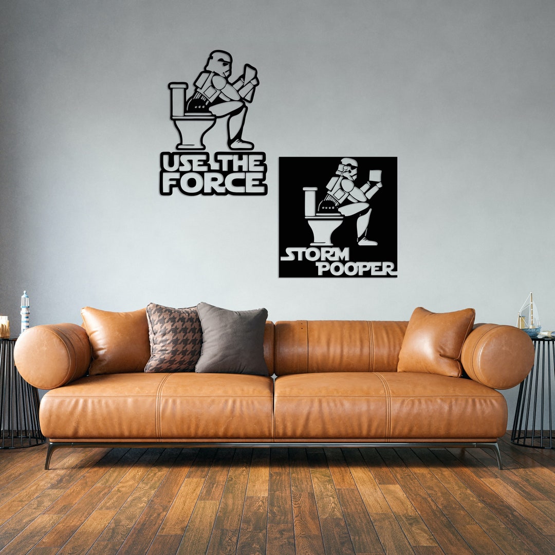 Star Wars, Use the Force Svg Dxf File Wall Sticker Pdf Template Cnc ...