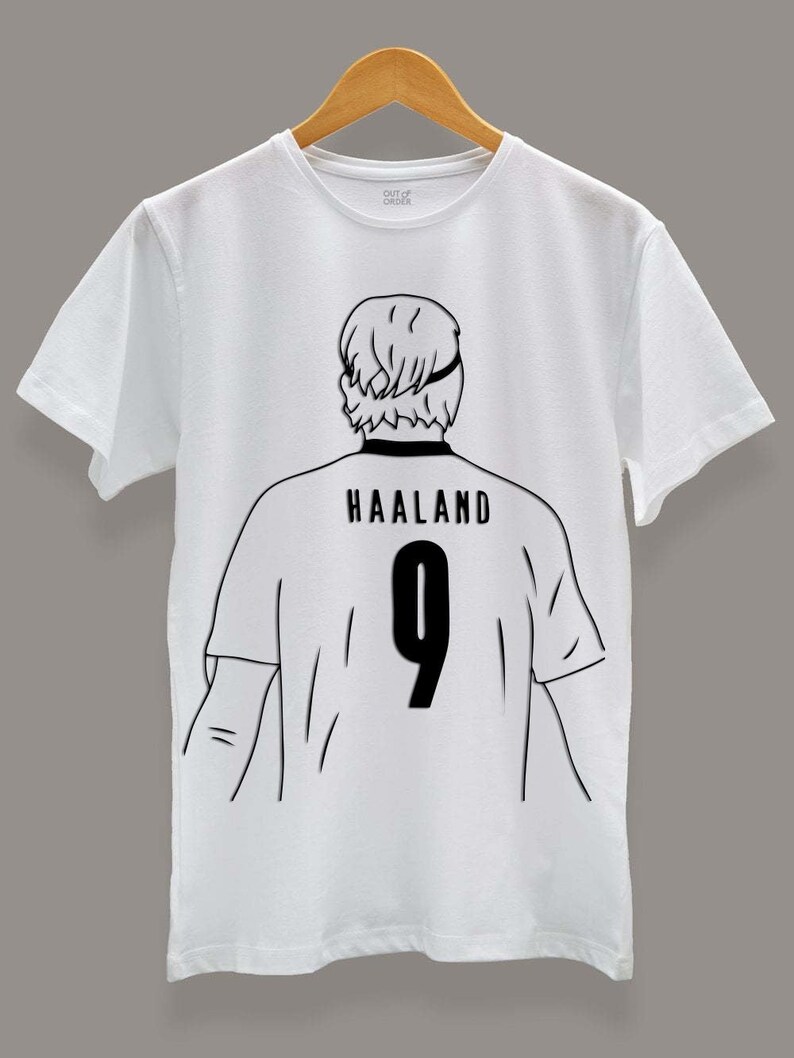 Erling Haaland Cut Svg Dxf File Wall Sticker Pdf Silhouette Template ...