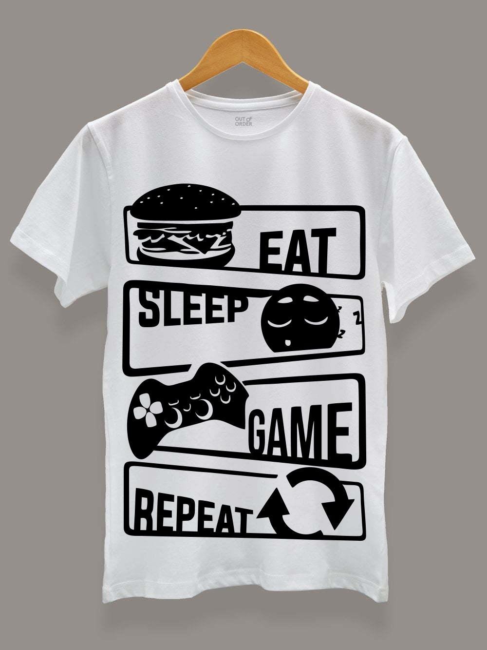 Eat, Sleep, Game Svg Dxf File Wall Sticker Pdf Template Cnc Cutting ...