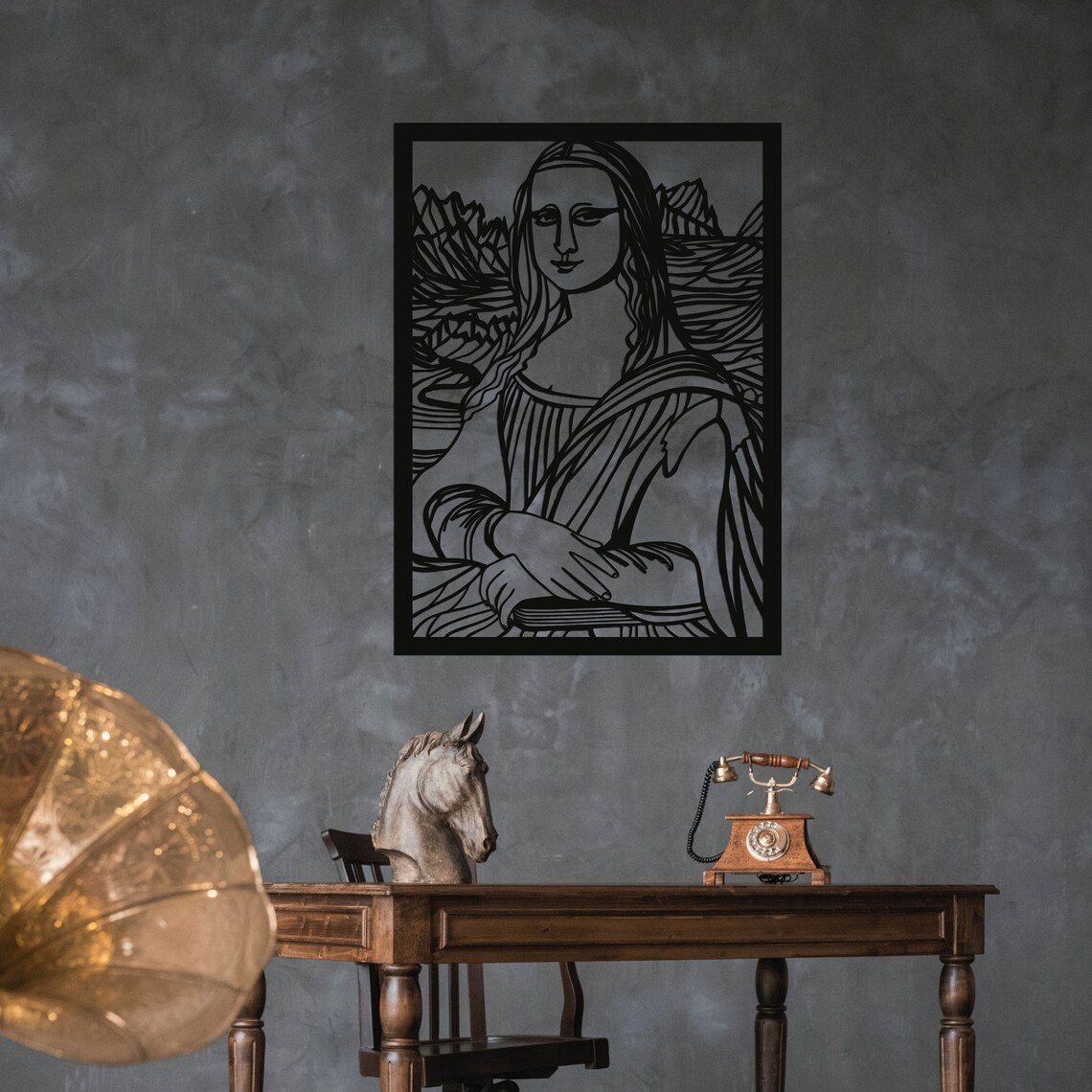 Mona Lisa Svg, Da Vinci Svg Dxf File Wall Sticker Pdf Silhouette ...