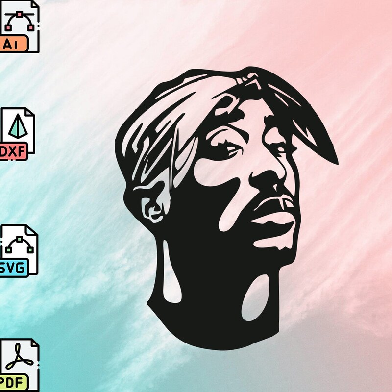 Tupac Svg - Etsy