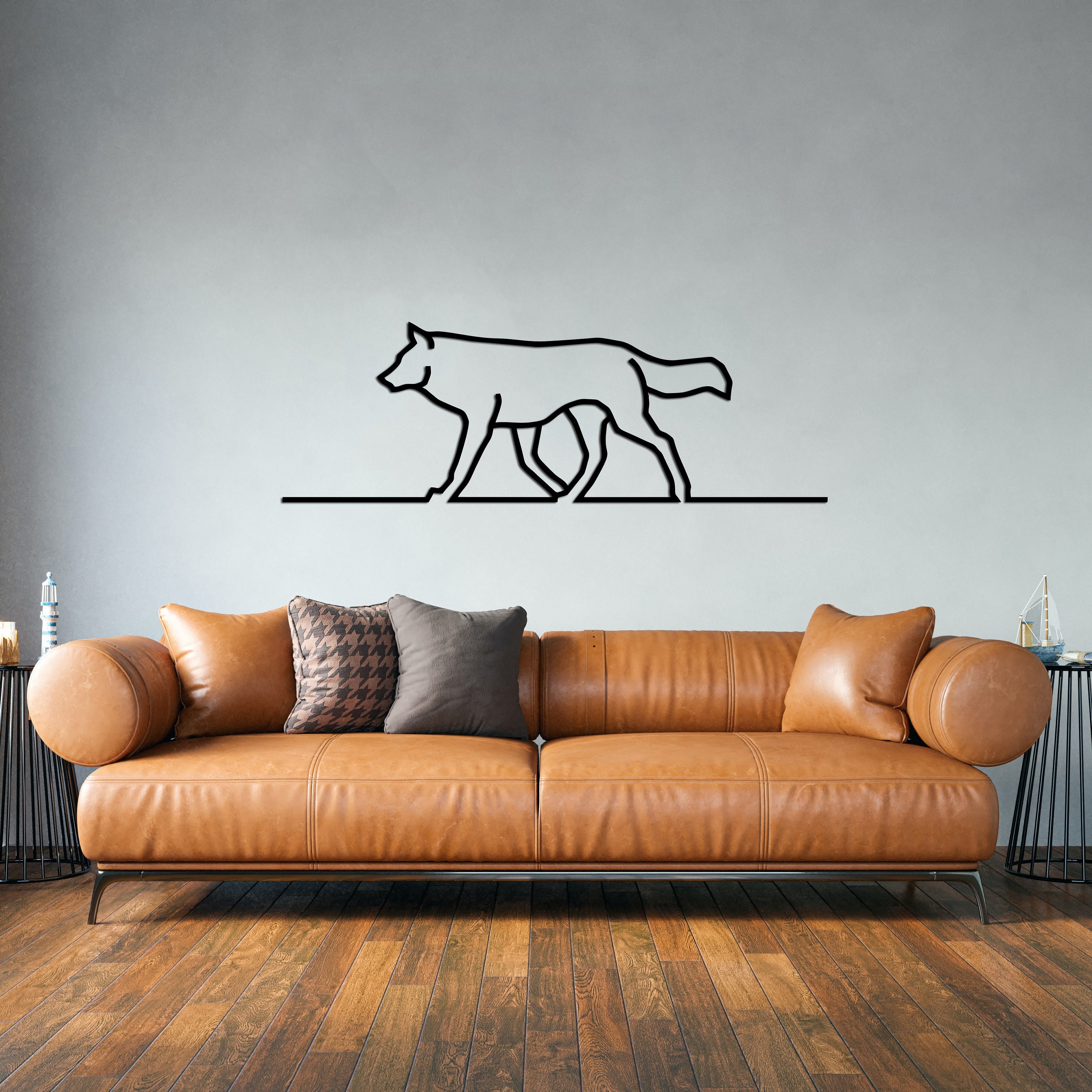 Wolf Animal Cut Svg Dxf File Wall Sticker Pdf Silhouette Template Cnc ...