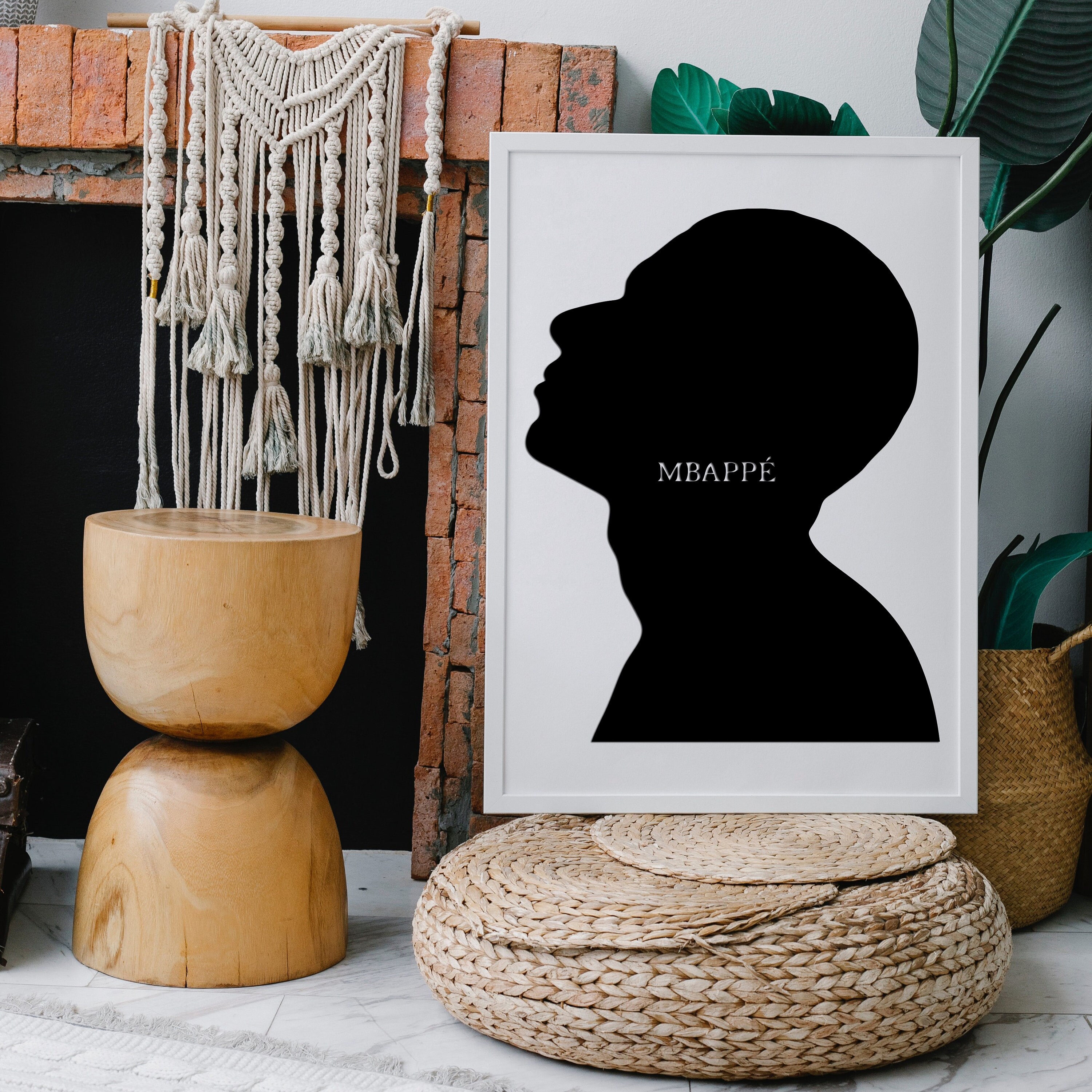 Mbappe Silhouette PSG Svg Dxf File Wall Sticker Pdf Template - Etsy