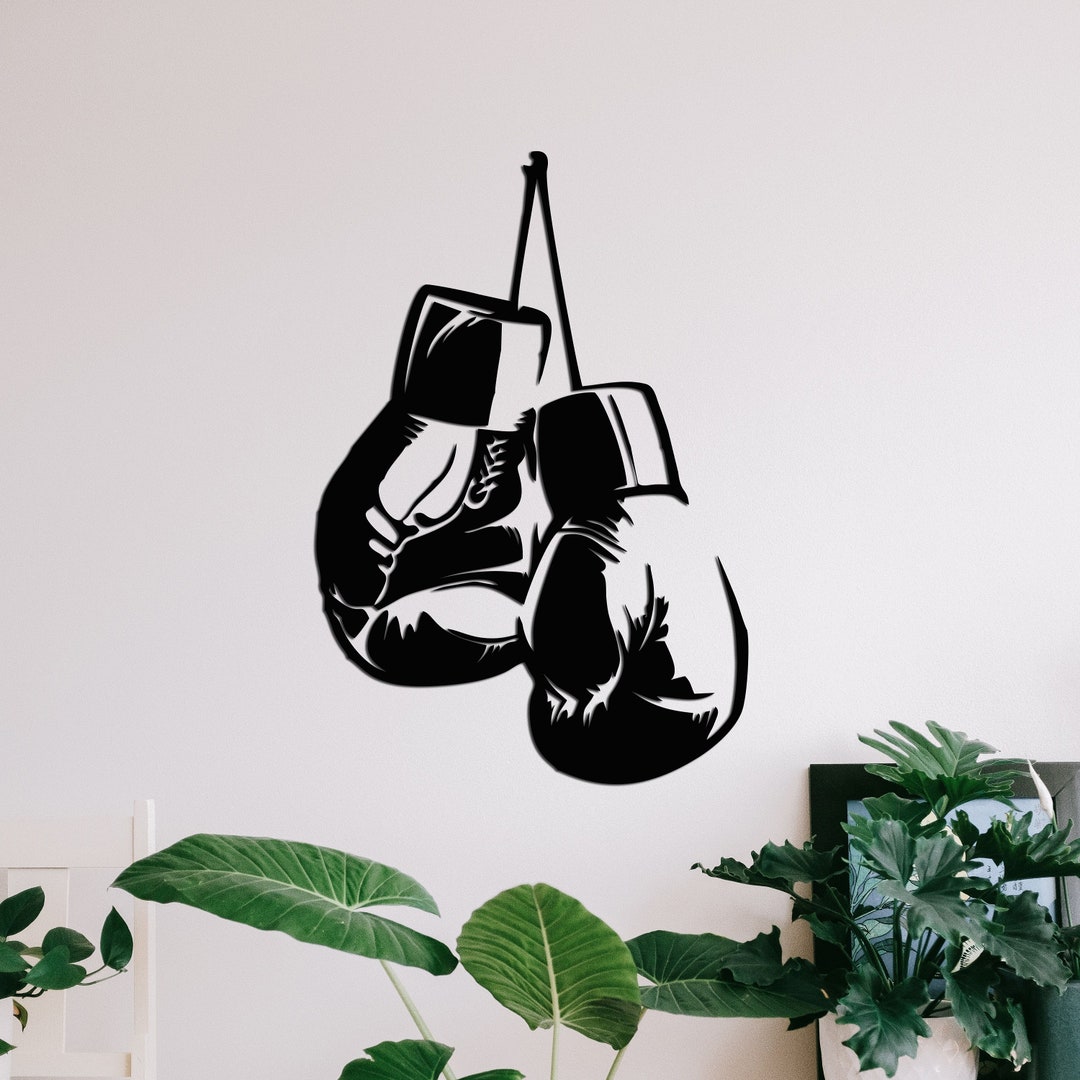 Boxing Svg Dxf File Wall Sticker Pdf Template Cnc Cutting Router ...