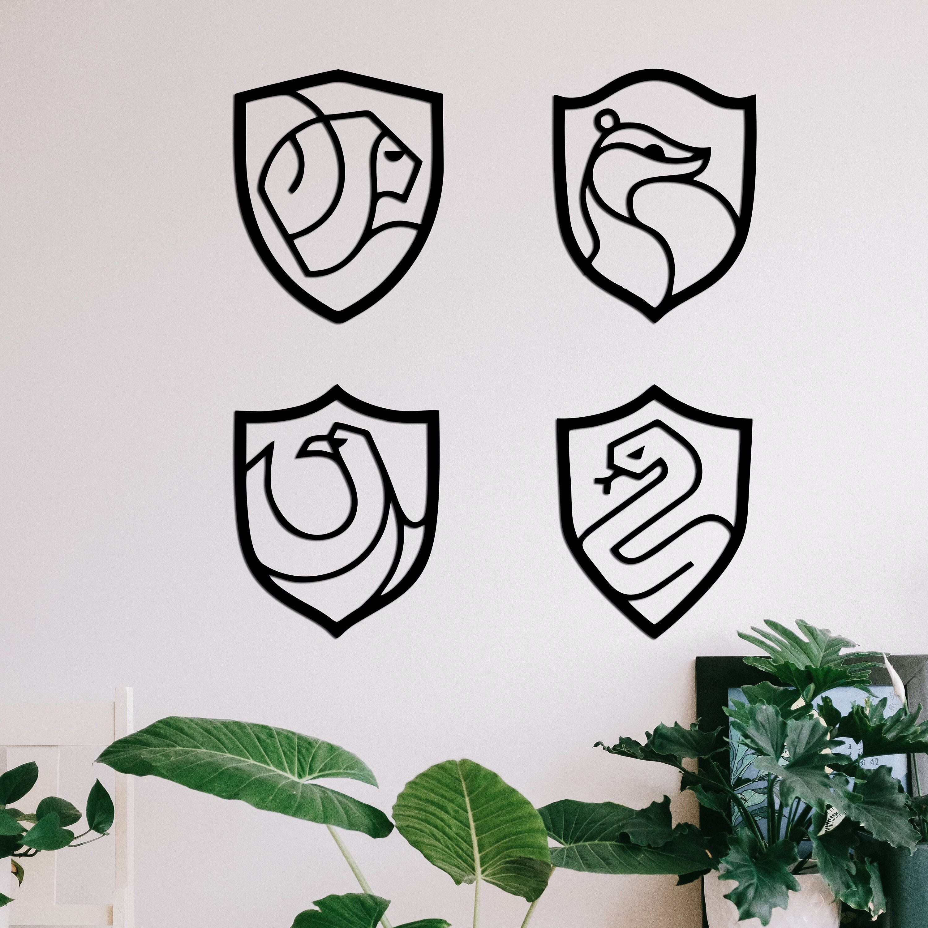 Wizard Crest Svg Dxf File Wall Sticker Pdf Silhouette Template Cnc ...