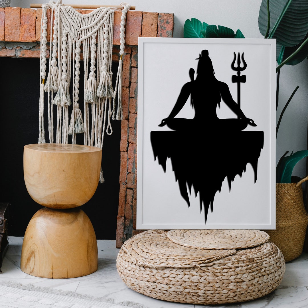 Lord Shiva, Hinduism, the Destroyer Svg Dxf File Wall Sticker Pdf ...