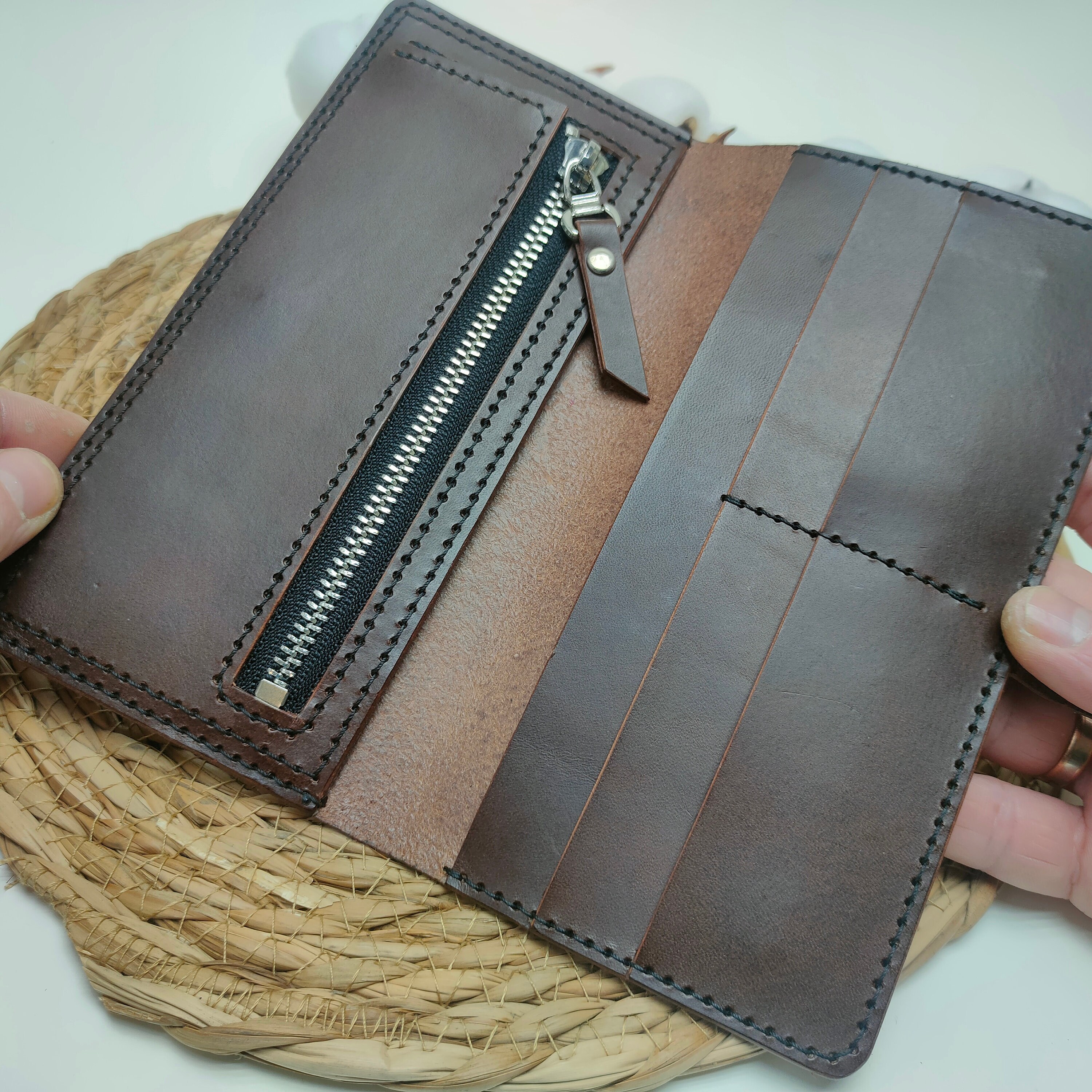 PDF Pattern Download _ Long Wallet Pattern _ Leather Wallet Pattern ...