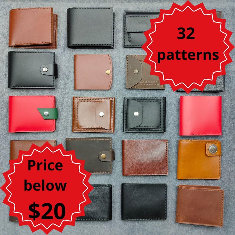 Template Large Leather Wallet, Women Wallet Pdf, Large Wallet Svg ...