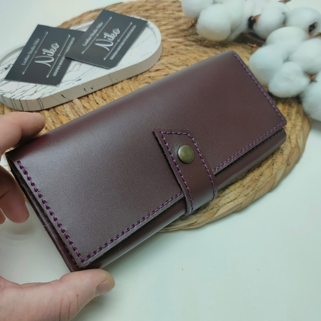 PDF Pattern Download ,long Wallet Pattern, Leather Womens Wallet ...