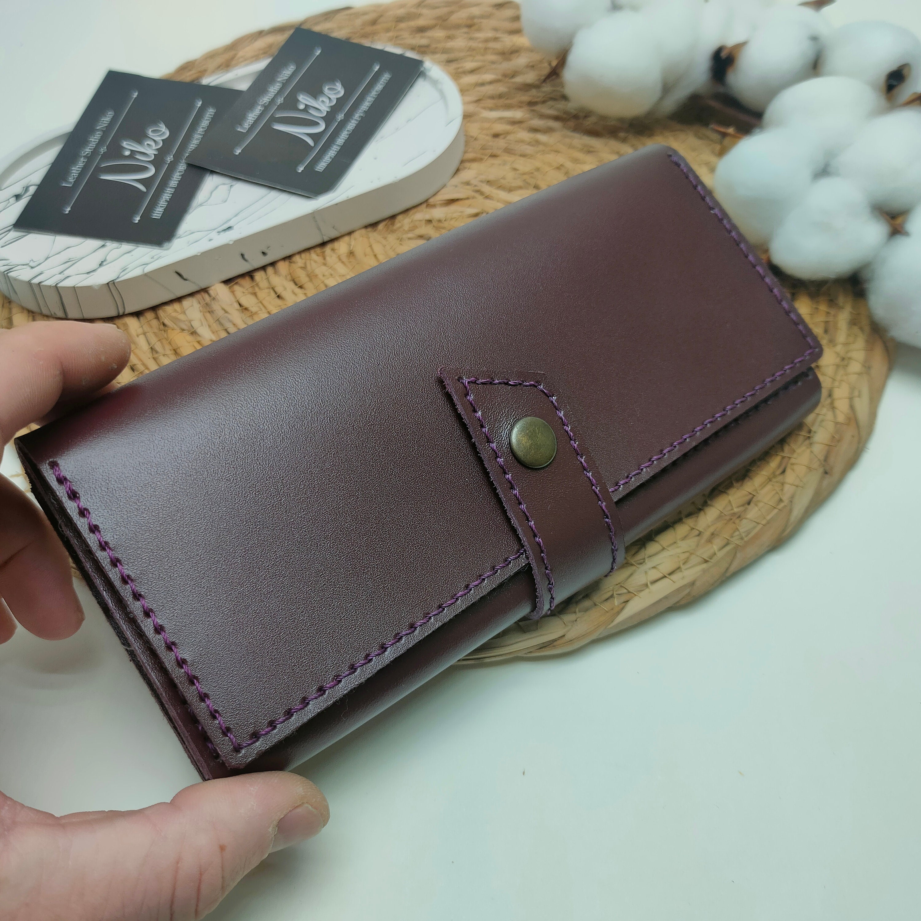 PDF Pattern Download ,long Wallet Pattern, Leather Womens Wallet ...