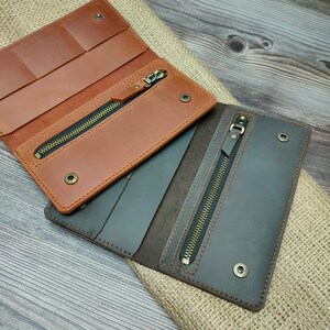 Digital Leather Wallet, Long Wallet Pattern, Long Zip Wallet Pattern ...