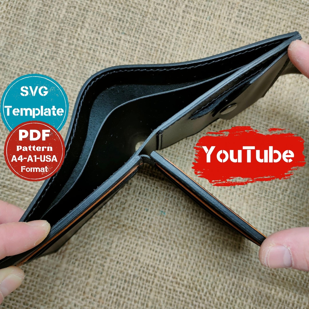 Leather Wallet Template PDF Bifold Wallet Template PDF Men's Wallet ...