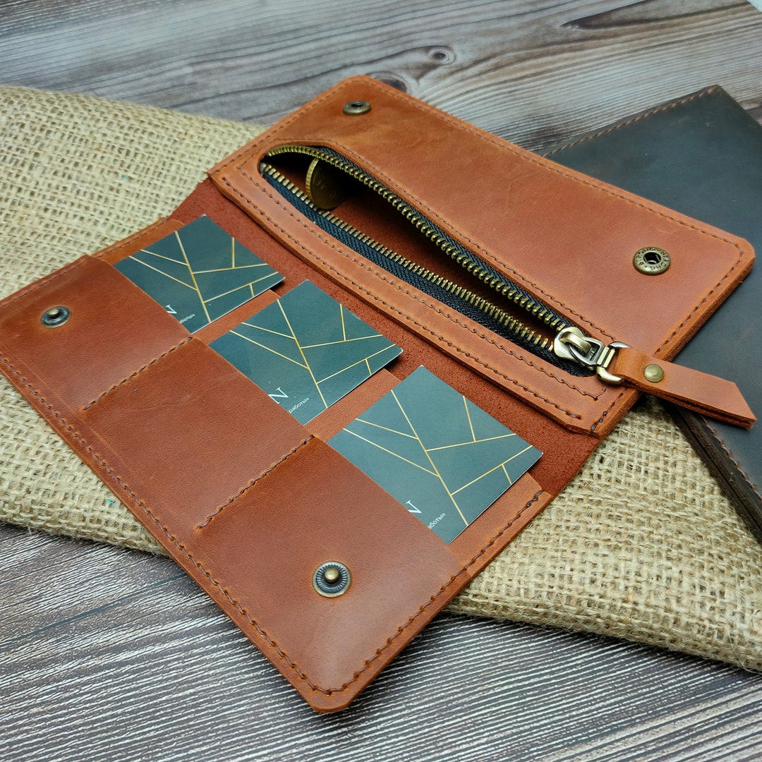 Digital Leather Wallet, Long Wallet Pattern, Long Zip Wallet Pattern ...