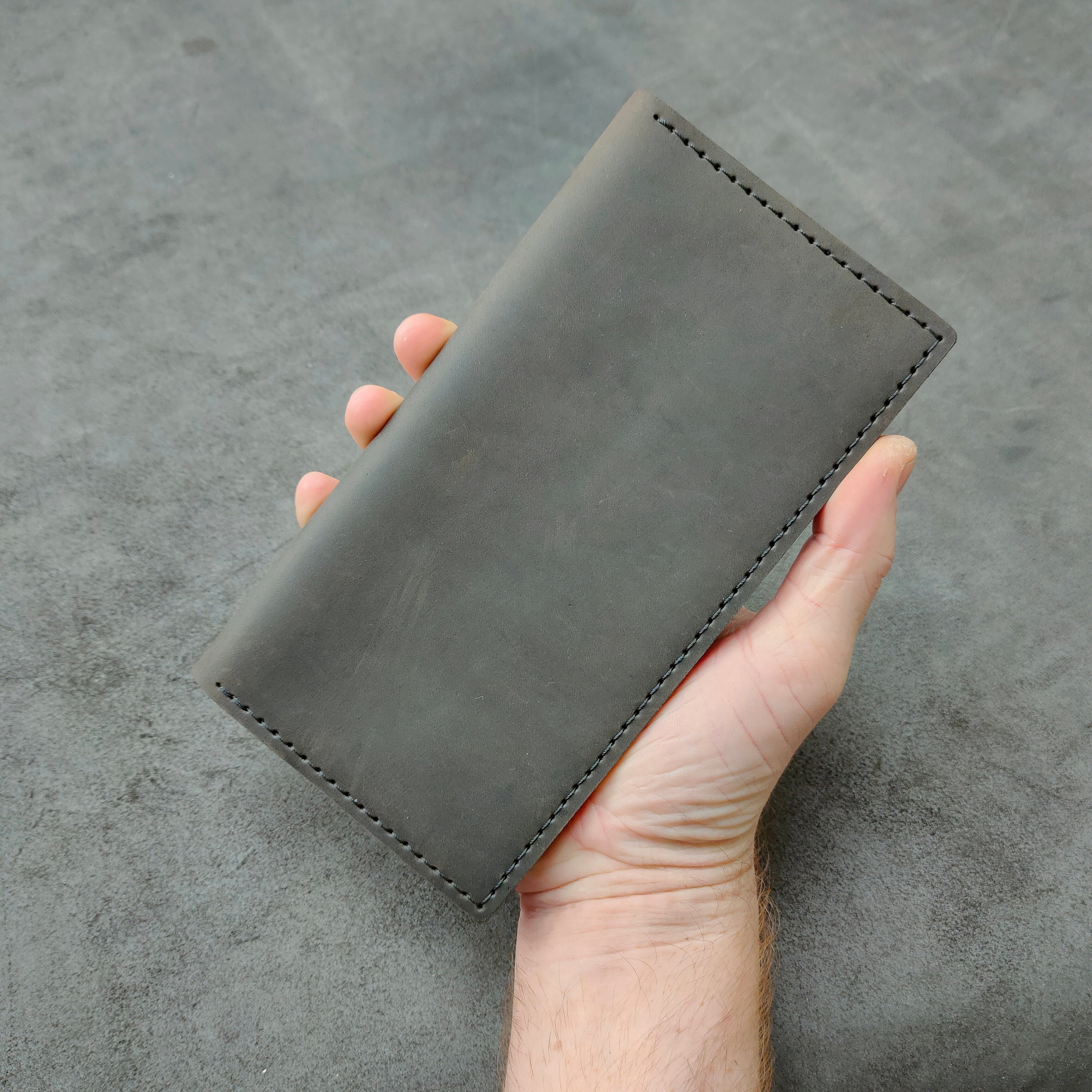 Leather Trucker Wallet PDF Pattern. Leather Long Wallet Pdf Pattern ...