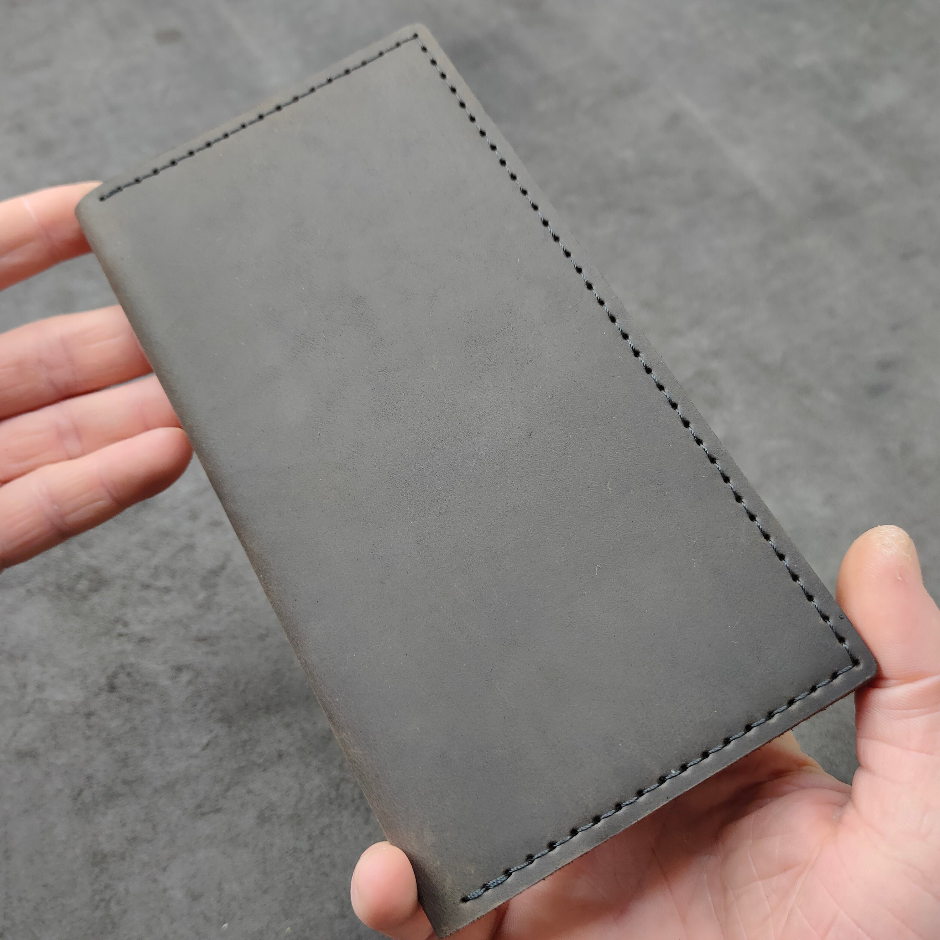 Leather Trucker Wallet PDF Pattern. Leather Long Wallet Pdf Pattern ...