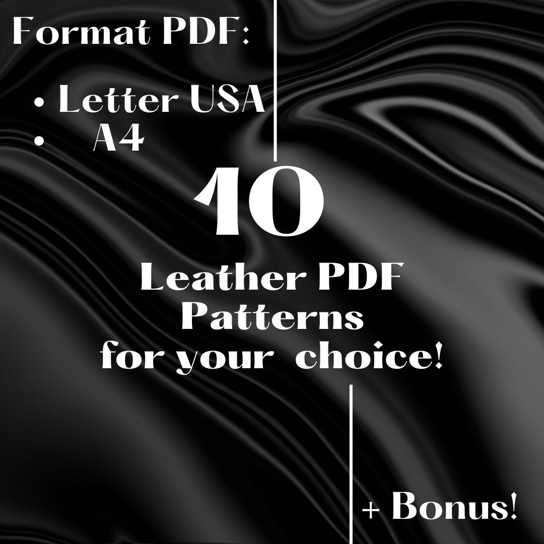 Leather Wallet Pattern Set: 10 Beginner Cardholder Templates (PDF ...