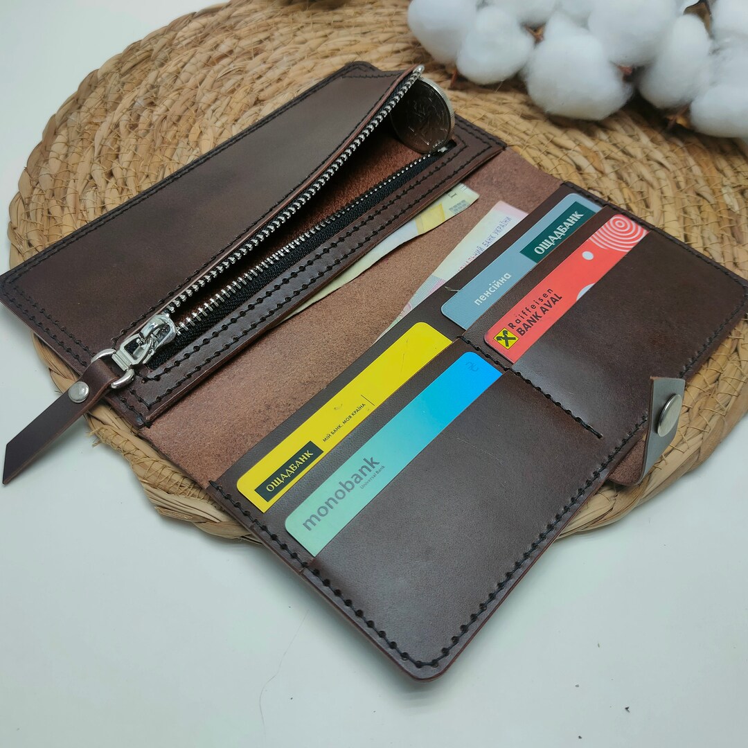 PDF Pattern Download _ Long Wallet Pattern _ Leather Wallet Pattern ...