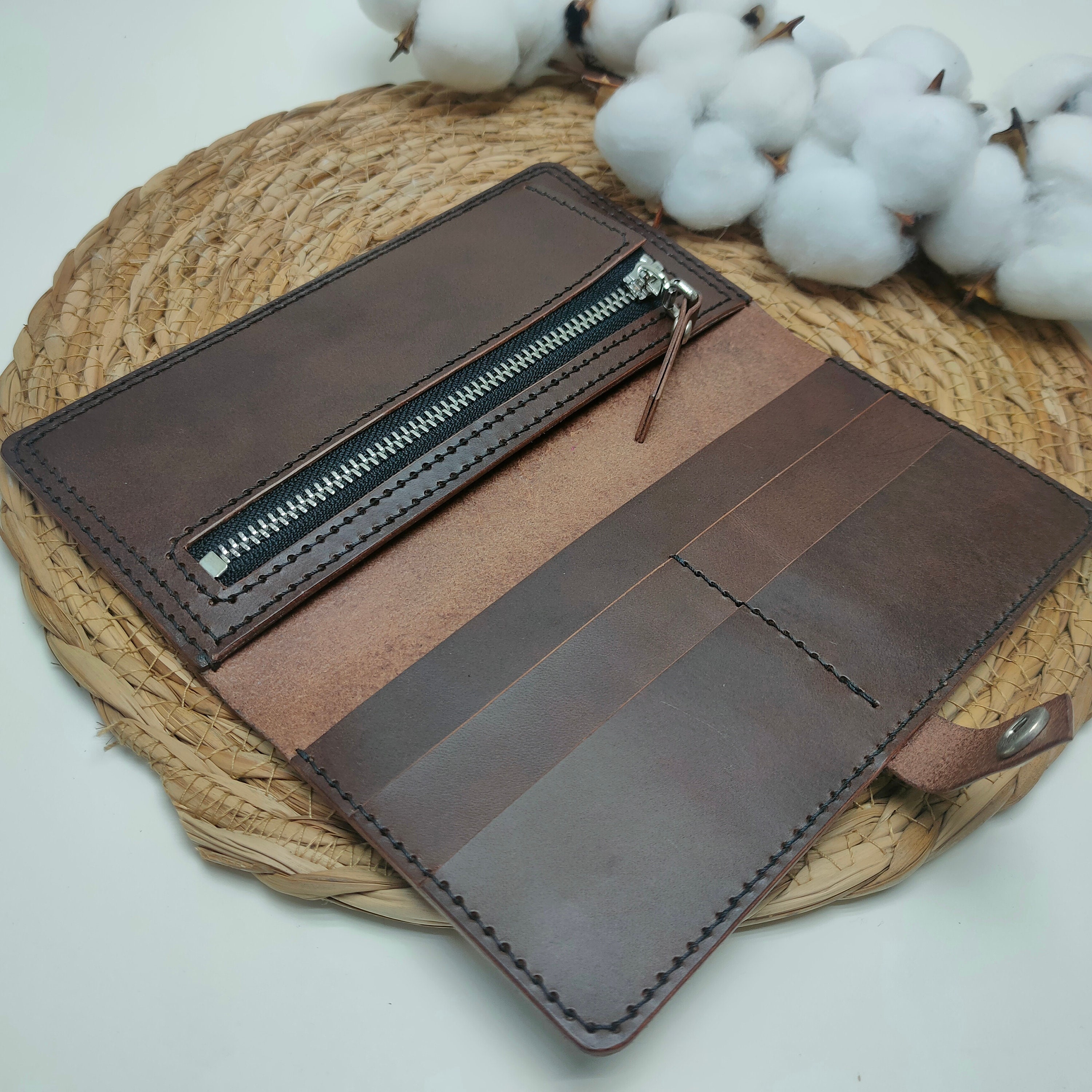 PDF Pattern Download _ Long Wallet Pattern _ Leather Wallet Pattern ...