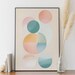 Boho Abstract Wall Art Pastel Tones, Rose Brush Strokes, Minimalist ...