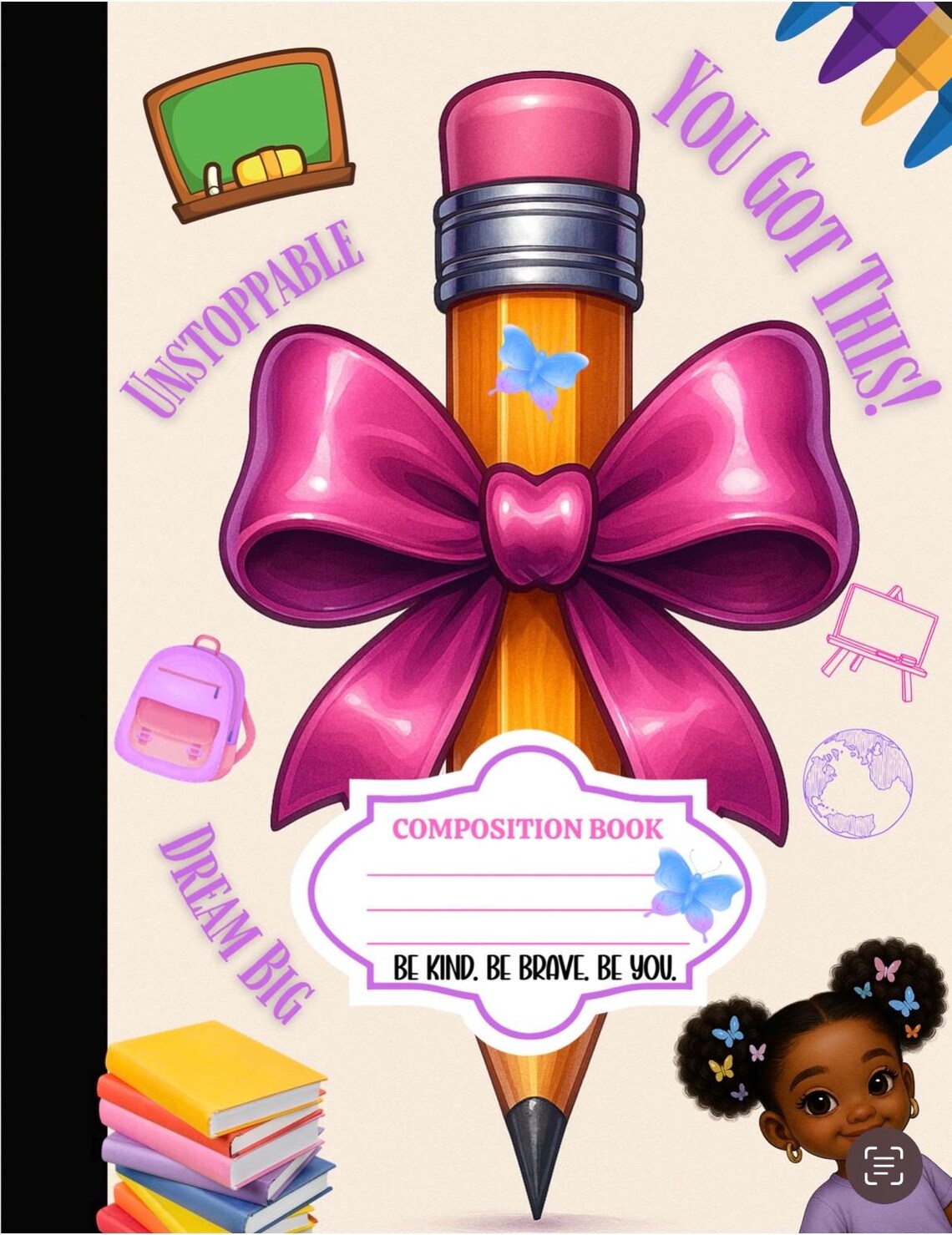 9 Editable Composition Notebook Covers – Little Cuties Back to School ...