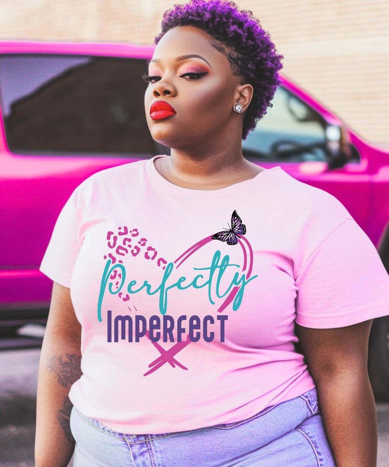 Perfectly Imperfect PNG Purple | Empowerment Shirt Design | Leopard ...