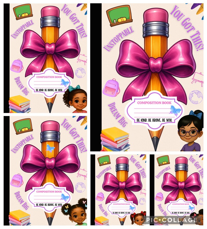 9 Editable Composition Notebook Covers – Little Cuties Back to School ...