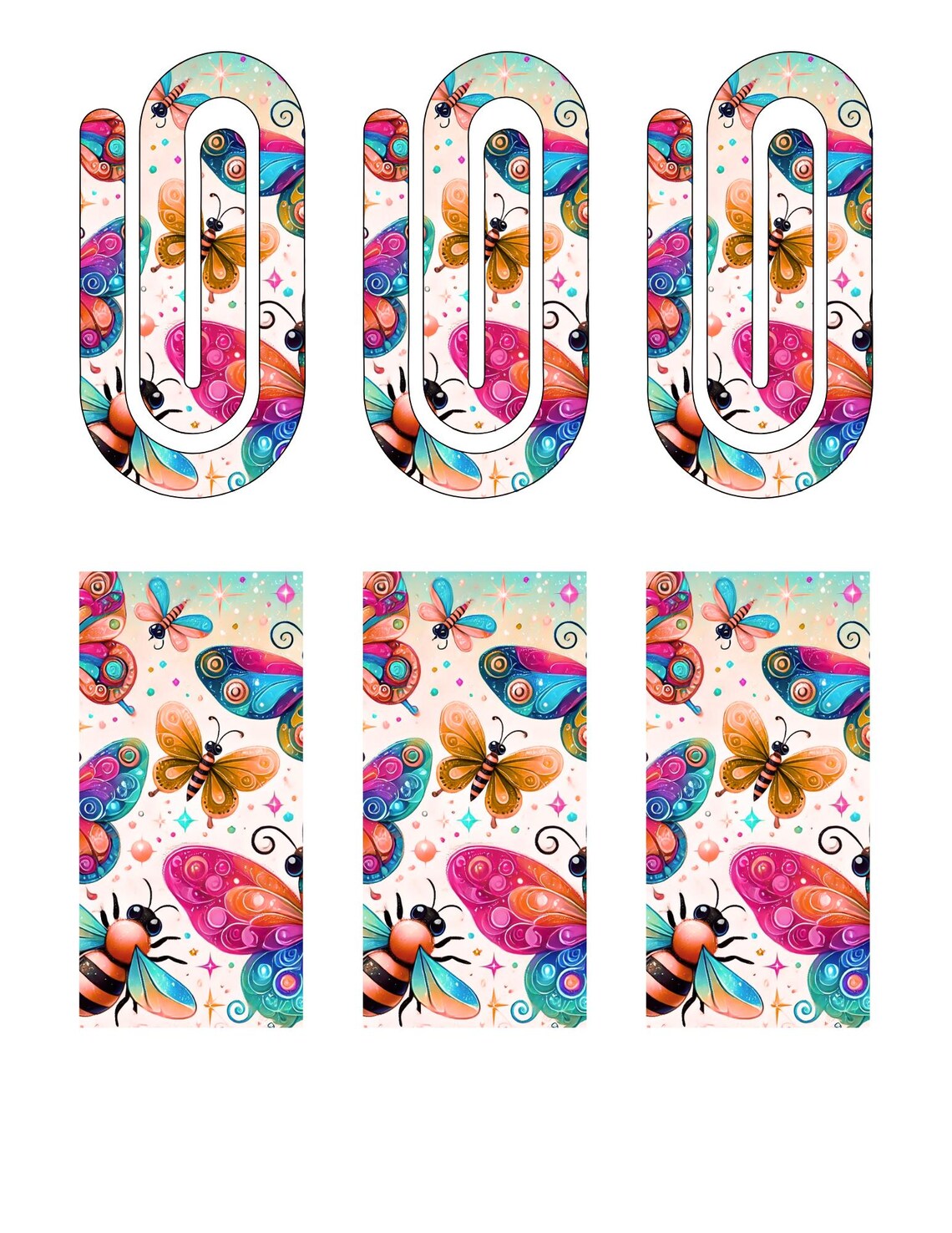 Sublimation Jumbo Paperclip Designs – Animal Theme, Teacher Planner ...
