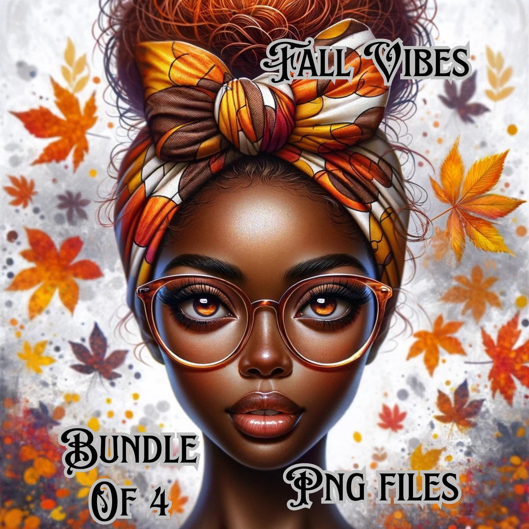 Fall Vibes Messy Bun, Fall Vibe Png, Afro Puff Png, Natural Hair, Diva ...