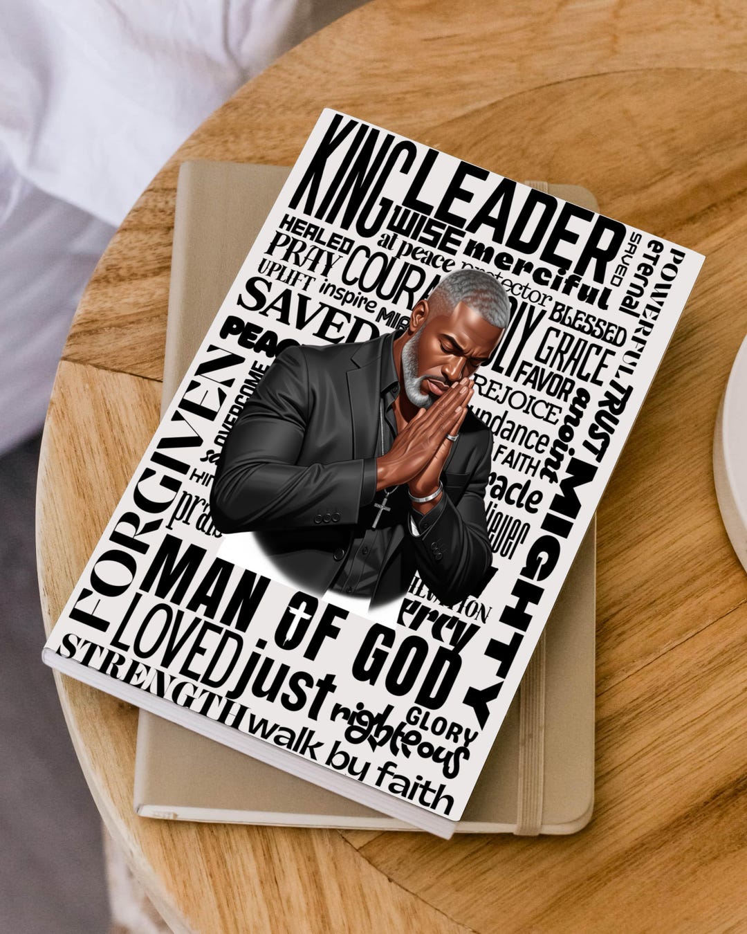 Man of God Journal Cover: Christian Prayer Notebook (PNG Digital ...