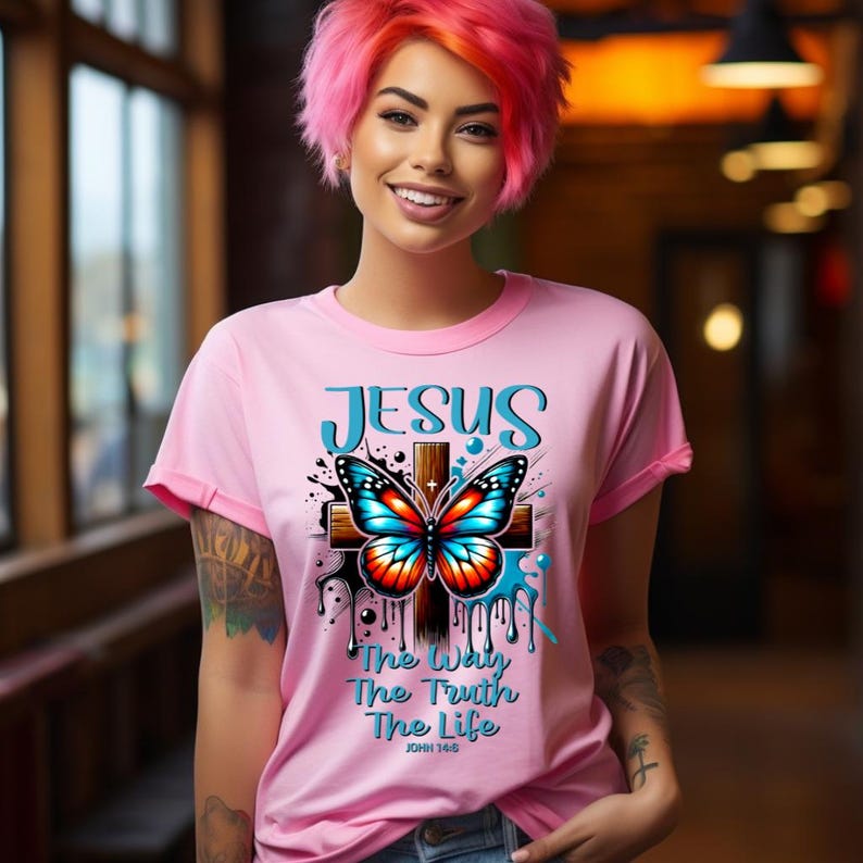 Jesus Butterfly PNG | the Way the Truth the Life | Faith-based ...