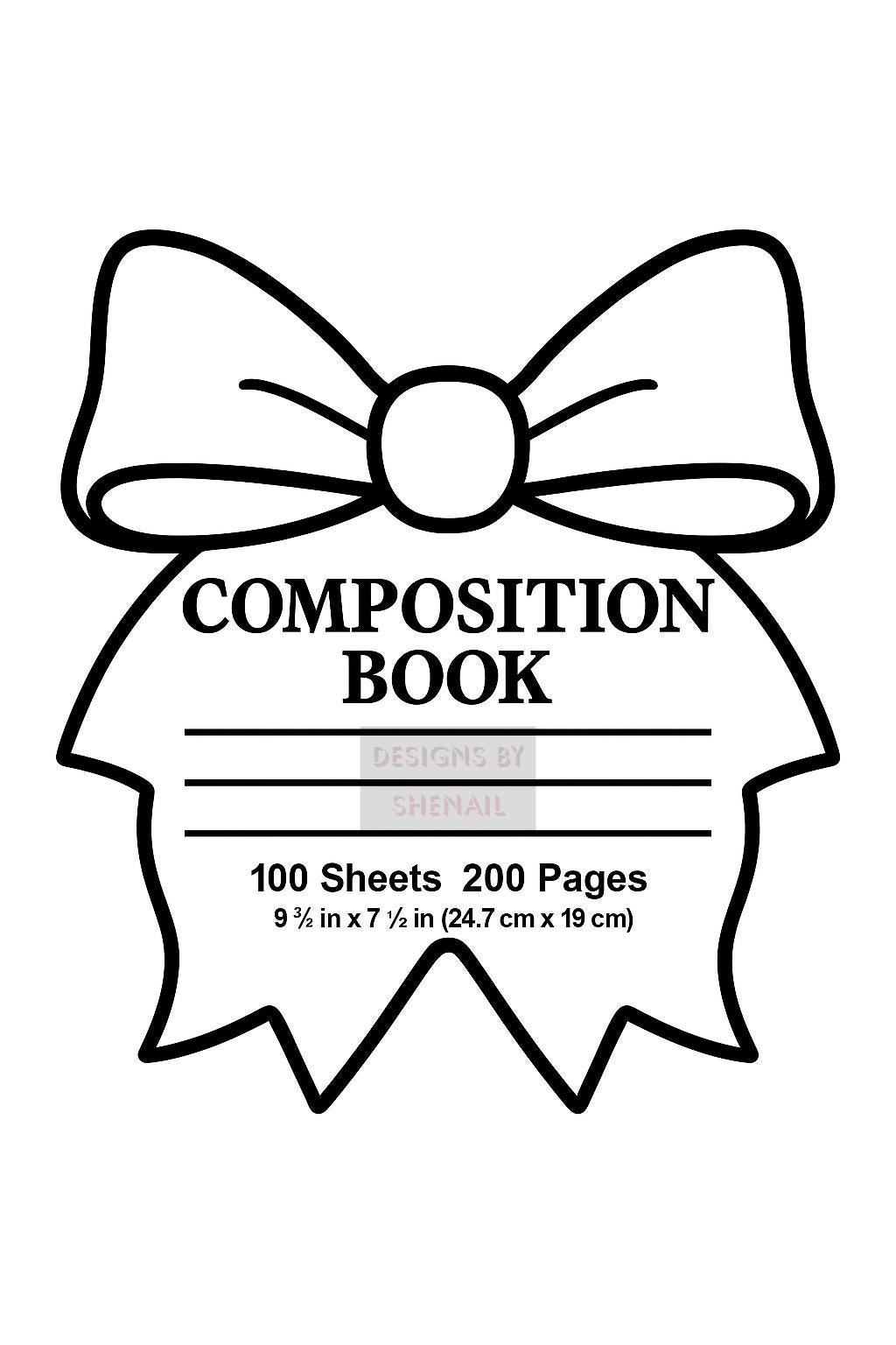 Composition Notebook Label: Black & White Designs (digital Download ...