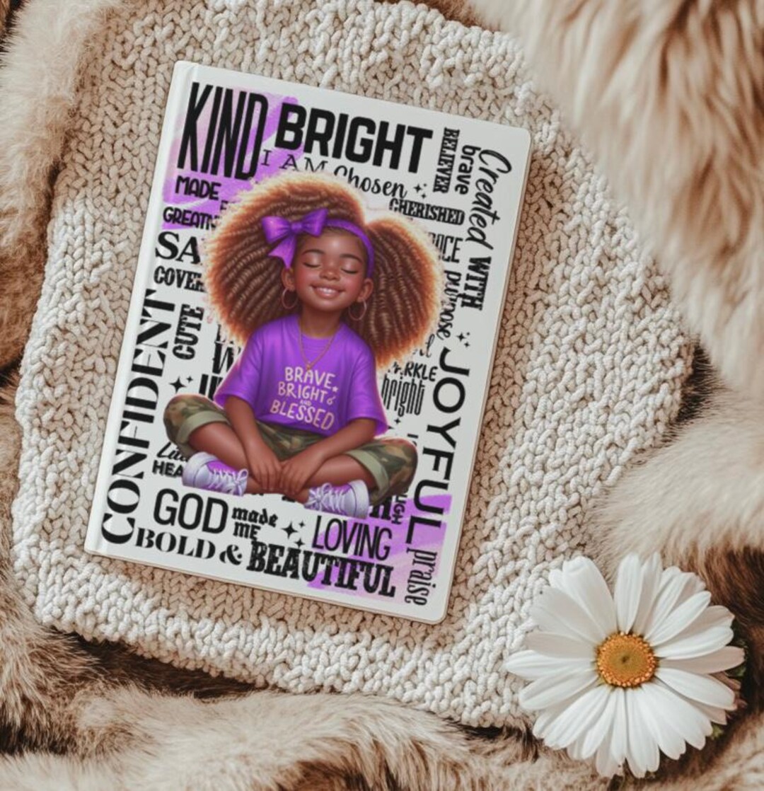 Brave Bright Blessed Girl Faith Journal Digital Design – Instant ...