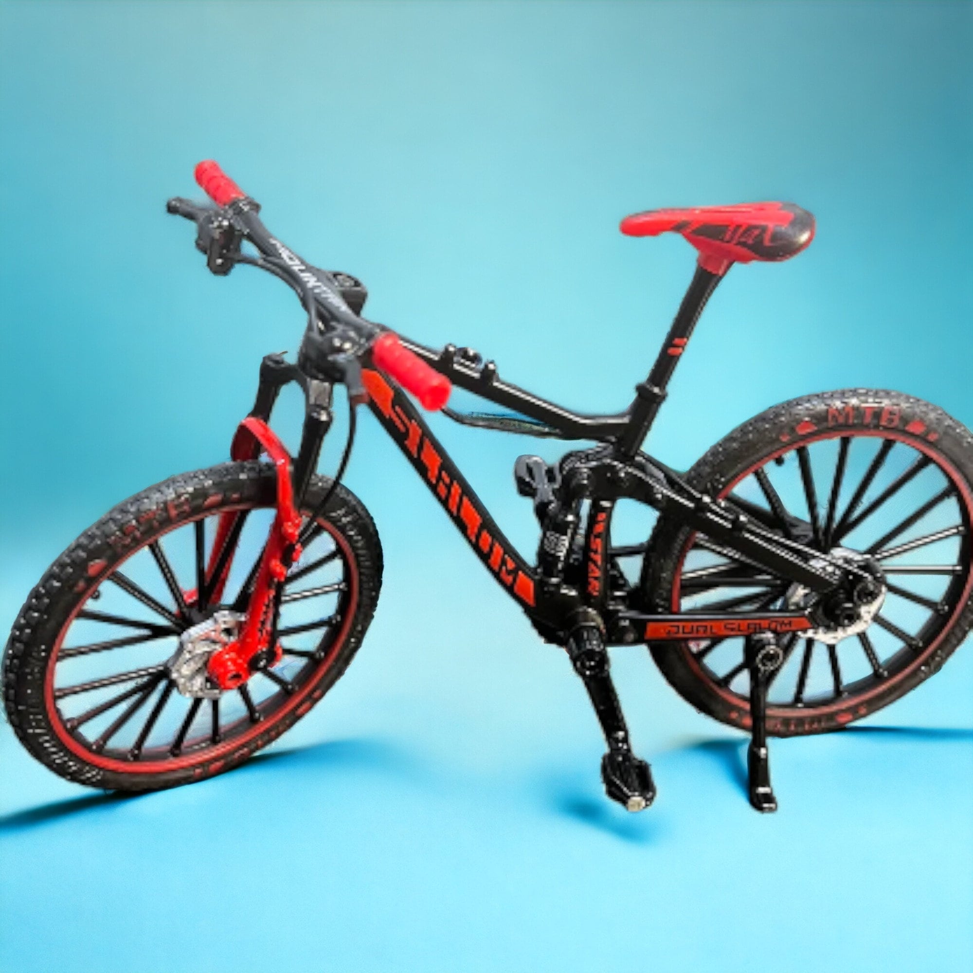 Mini Model Alloy Biycle Diecast Mountain Finger Racing Red Bike Grown ...