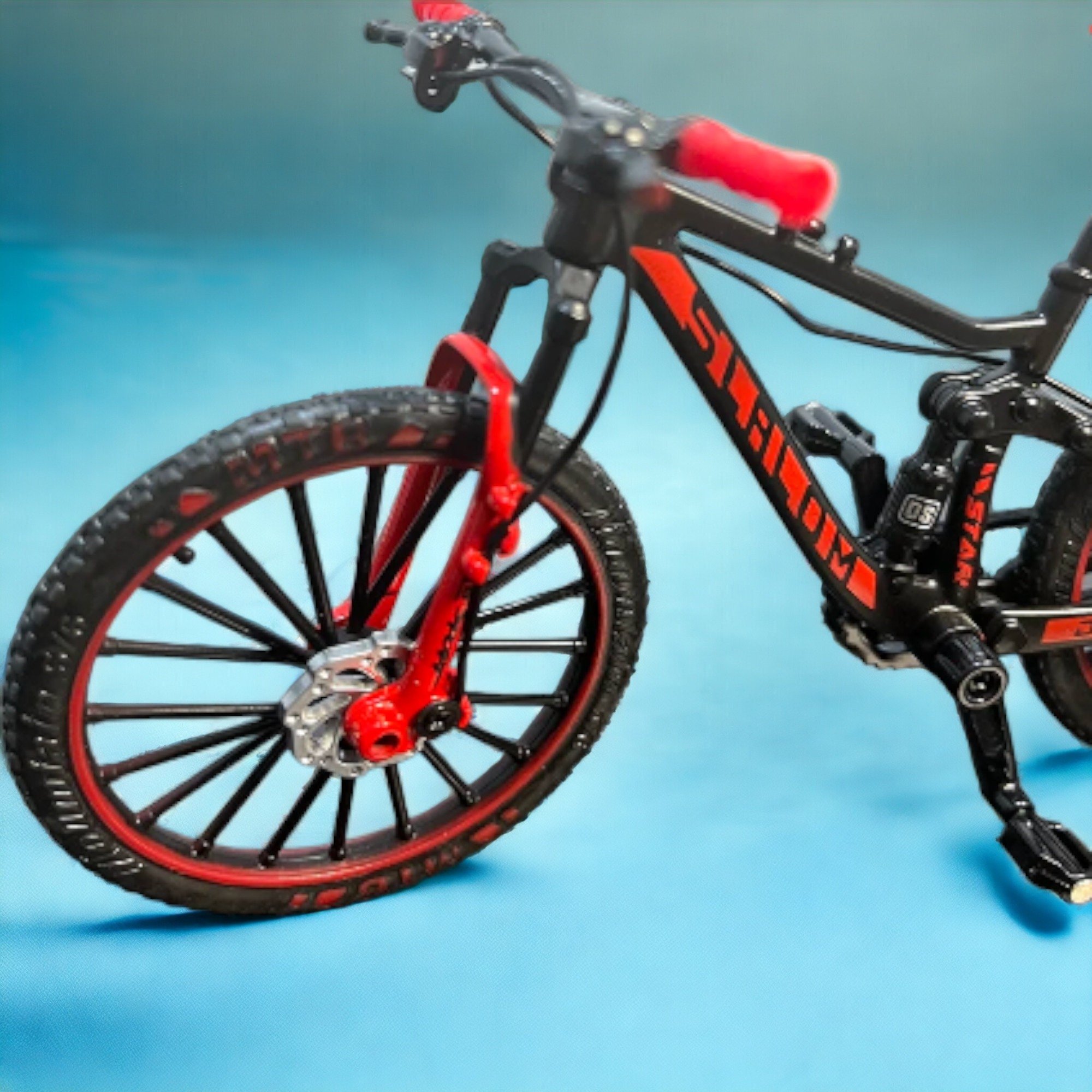 Mini Model Alloy Biycle Diecast Mountain Finger Racing Red Bike Grown ...