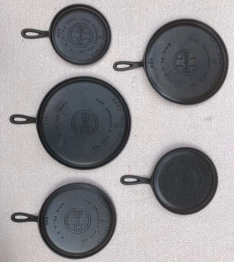 5 Restored Griswold Large Block Logo Cast Iron Griddle - Etsy
