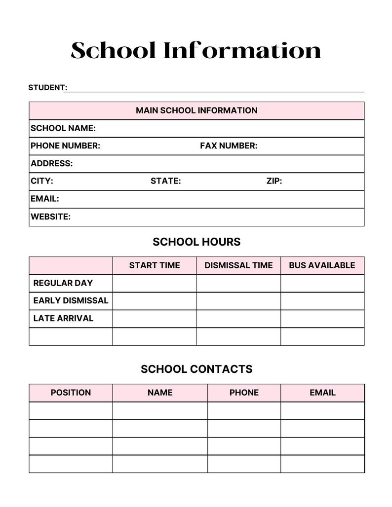 Back to School Planner 2024-2025 Calendar Daily, Weekly, Monthly Pages ...