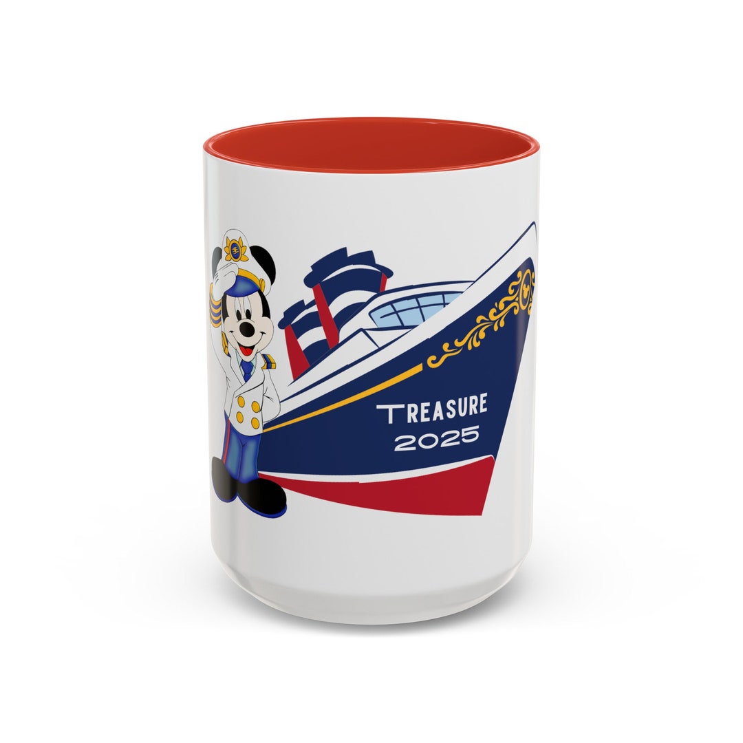 Nautical Mickey Cruise Ship Mug Fish Extender Gift Stateroom Cabin Gift ...