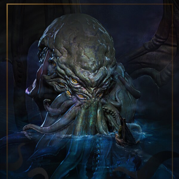 3d Model Cthulhu Stl - Etsy