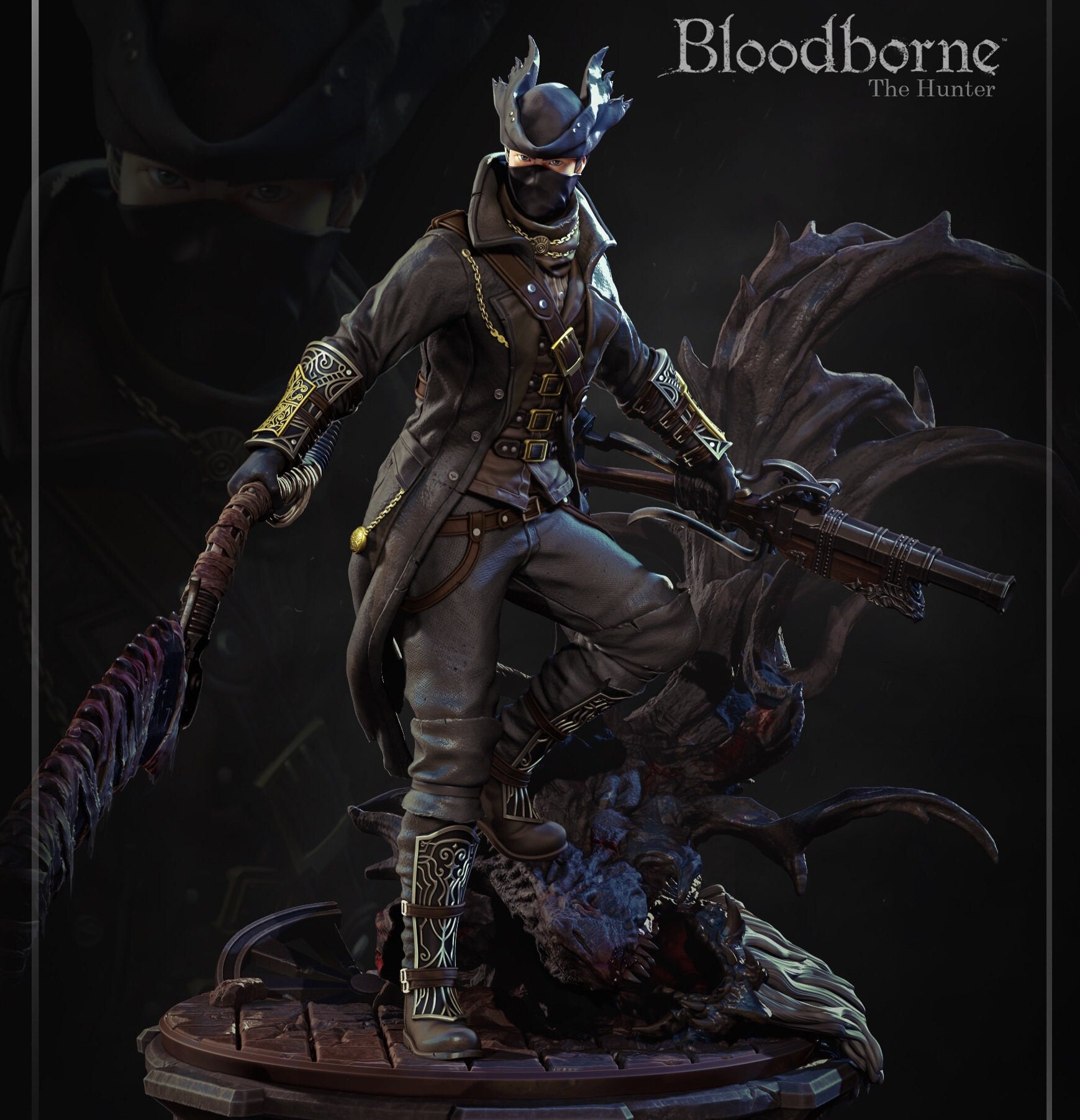 Hunter Bloodborne STL, Hunter 3D Model, Hunter 3D Print Files ...