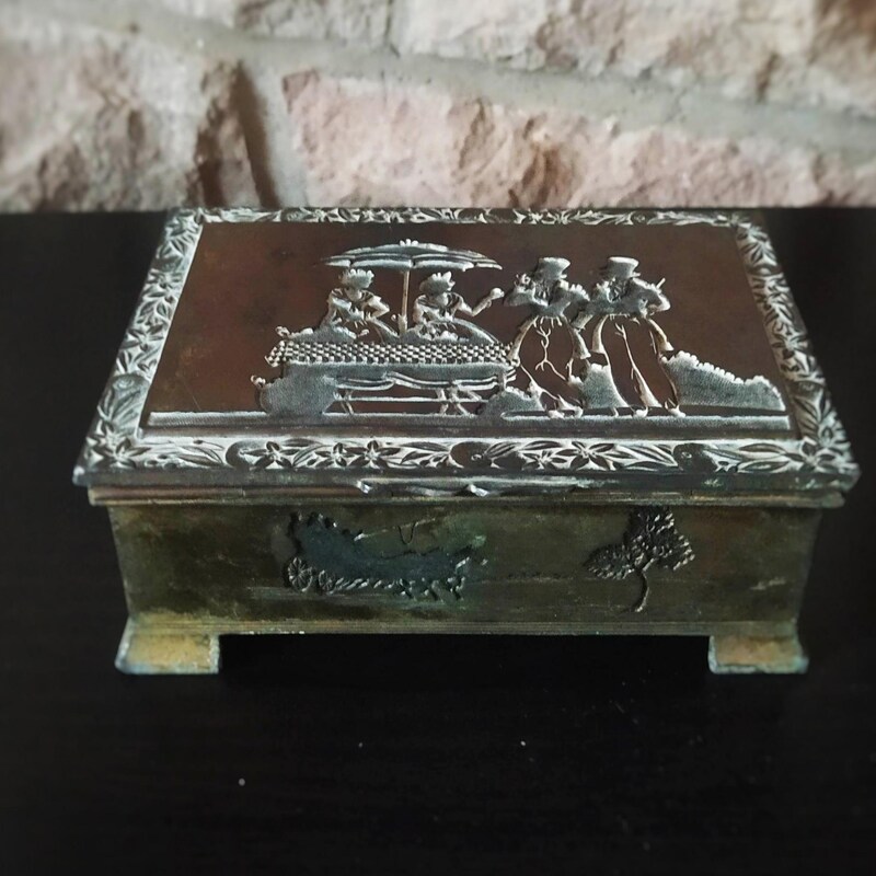 Antique Jewelry Box - Etsy